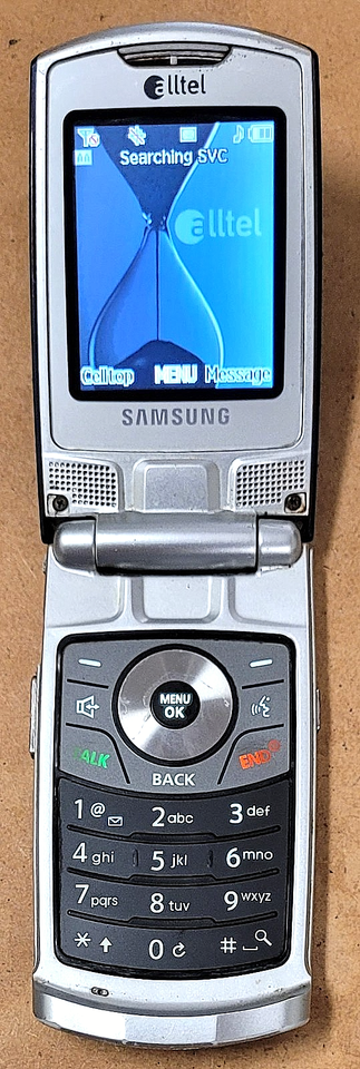 Samsung Hue SCH-R500 - Blue and Silver ( Alltel ) Very Rare CDMA Flip ...