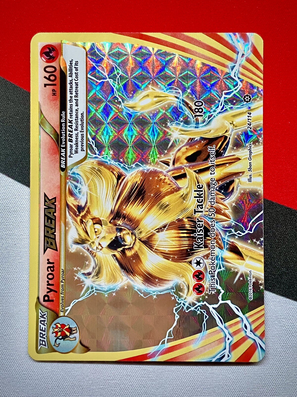 Pyroar BREAK 24/114 XY Steam Siege Ultra Rare Holo Pokémon PACK FRESH ...