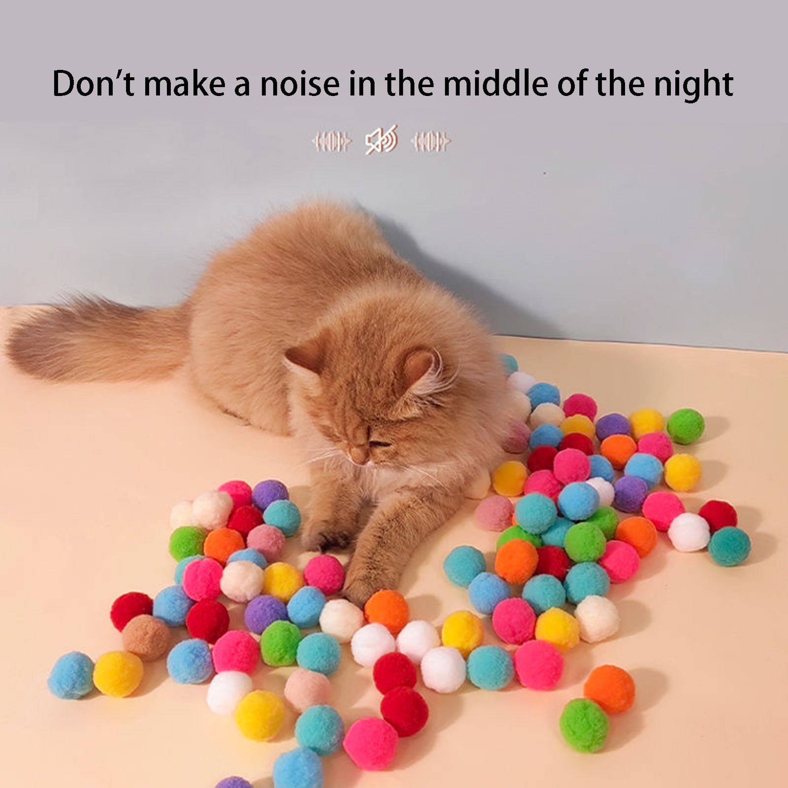 1 Cat Ball Launcher + 20-50Pcs Plush Ball Cat Toy Balls Elastic Cat ...