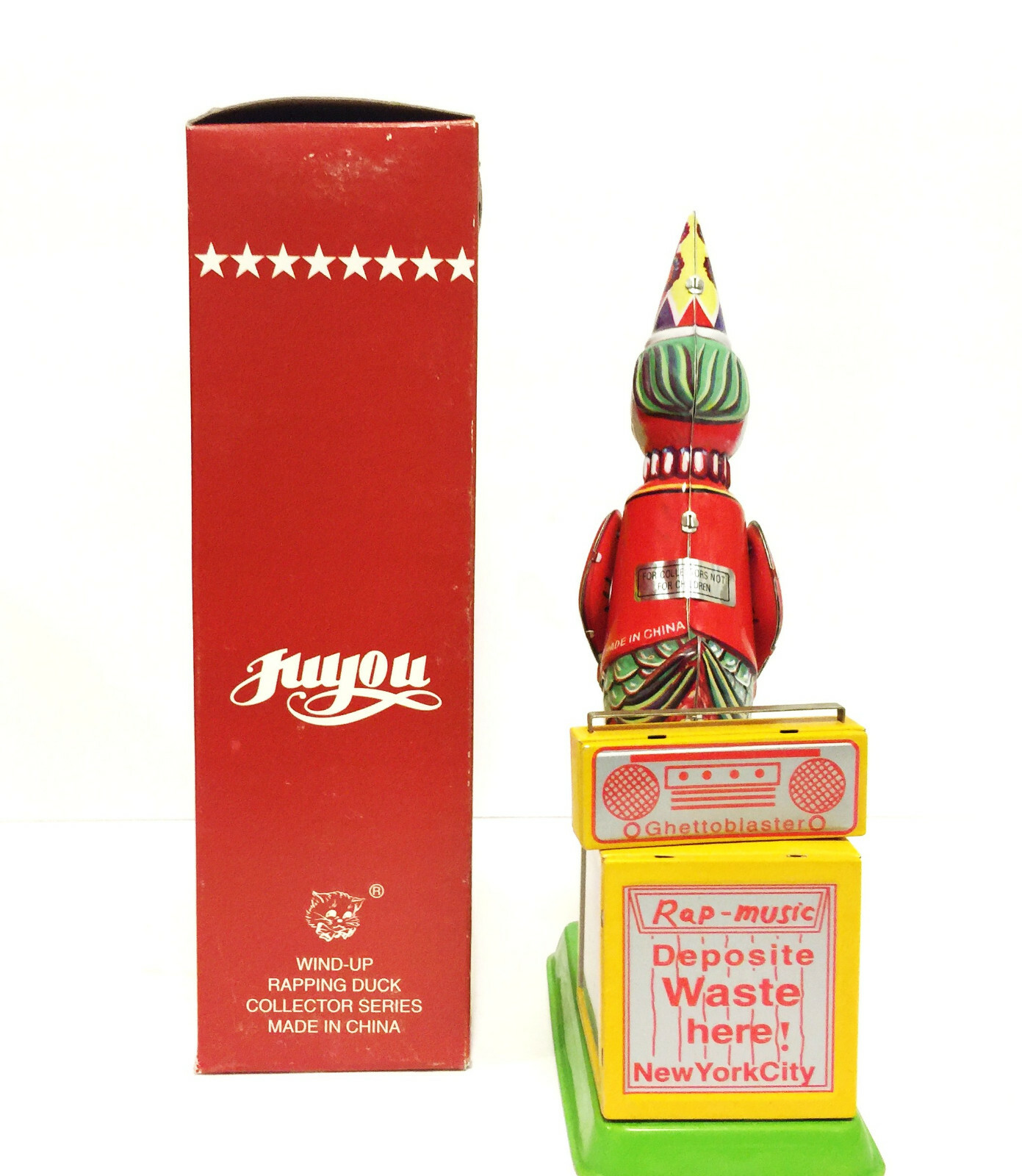 BRAND NEW JUYOU RAPPING DUCK JMT 56 WIND UP TIN TOY MINT | eBay