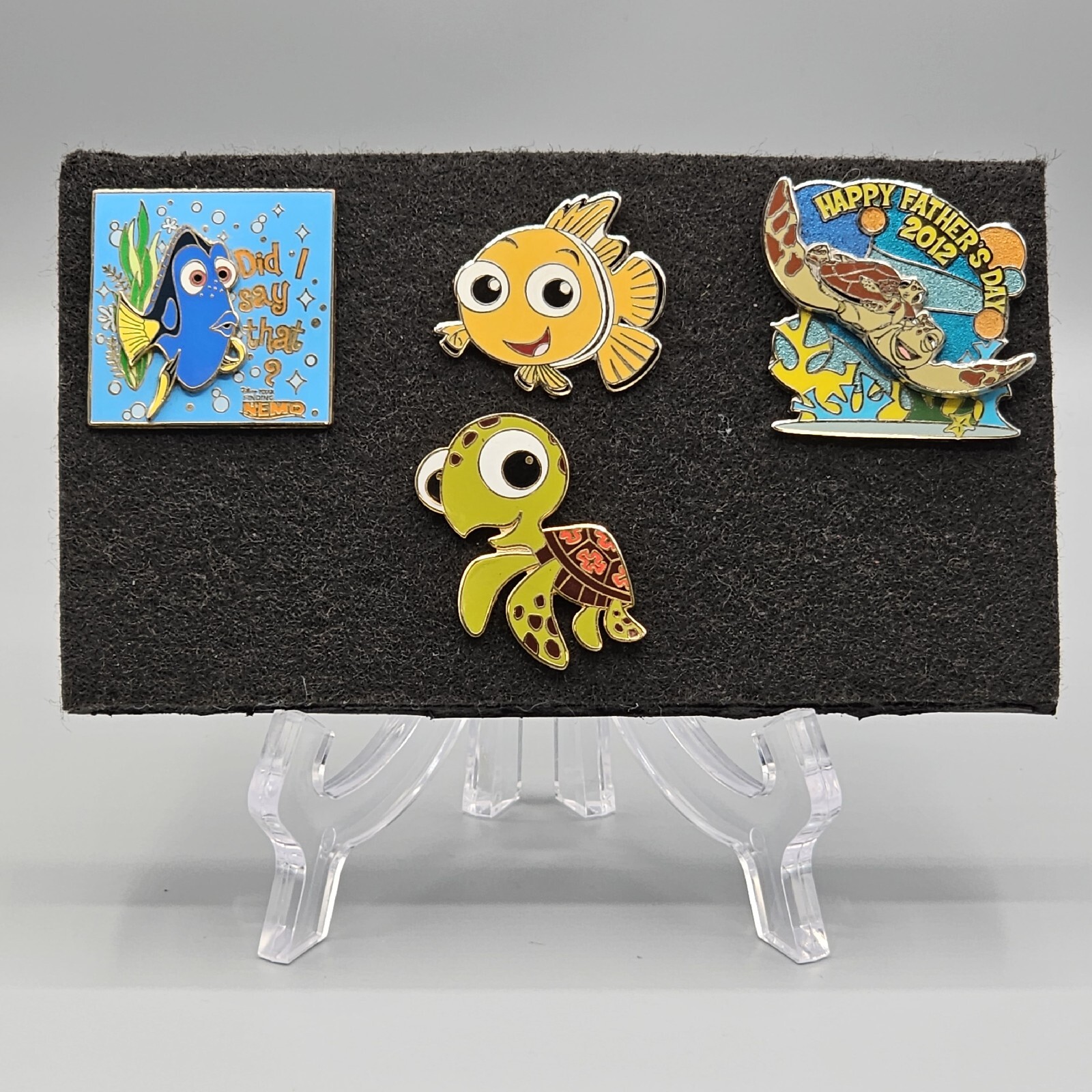 Disney Finding Nemo Pin Lot of 4 Dory Did I Say That? Happy Fathers Day ...
