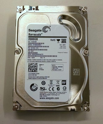 Dell Y4N52 Seagate Barracuda ST2000DM001 2000GB 2TB 7.2K SATA Drive | eBay