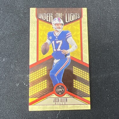 2023 Legacy Football Josh Allen Under The Lights 1/1 Superfractor Gold ...