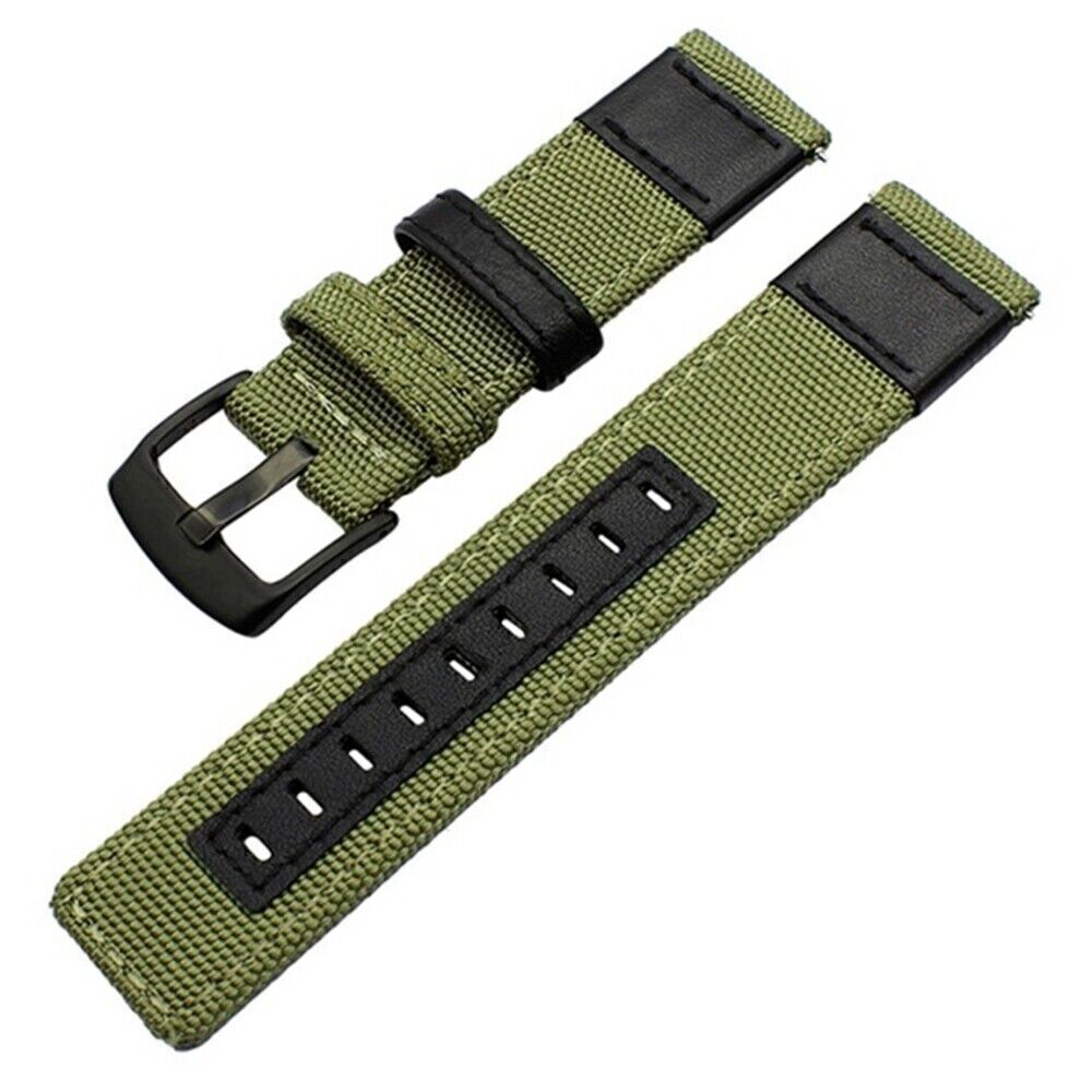 20MM 22MM Universal Quick Release Pin Leather Nylon Loop Watch Strap ...