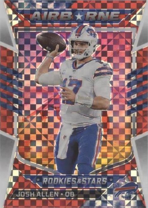 2022 Panini Rookies & Stars - Airborne Josh Allen #AI-1 Red Plaid Prizm ...