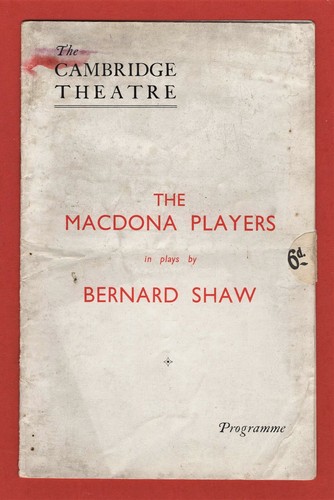 Margaret Rawlings "PYGMALION" S. Esme Percy / Bernard Shaw 1935 London ...