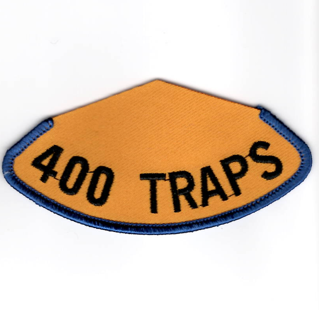 4" NAVY 400 TRAPS ARC TAILHOOK TAB EMBROIDERED PATCH | eBay