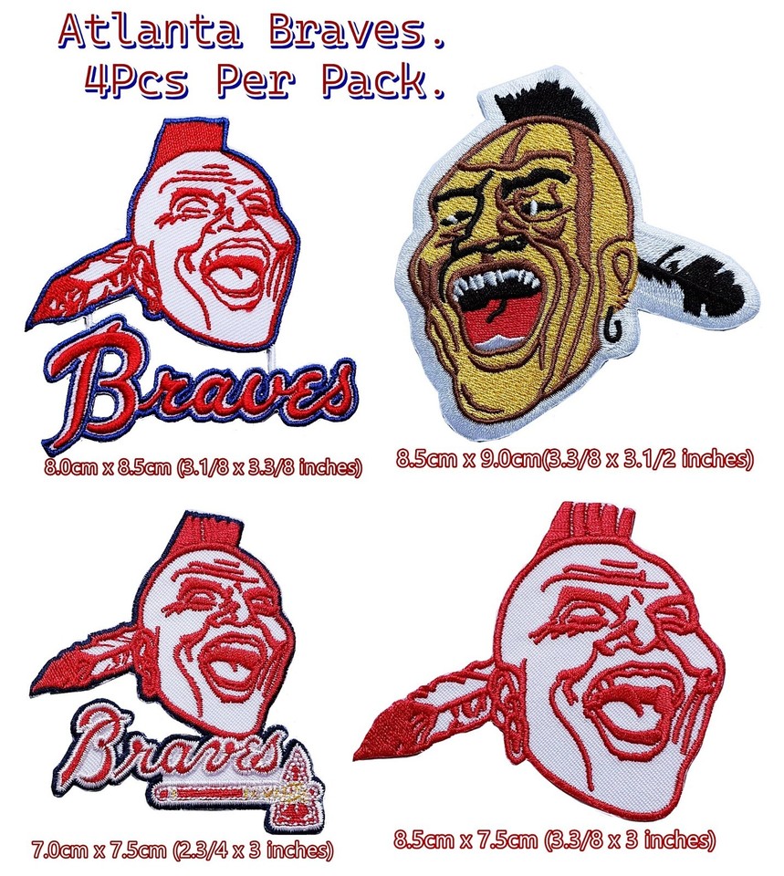 Atlanta Braves Baseball Patches Embroidery Iron on(Select options) Thai ...