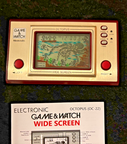 Nintendo Game & Watch OCTOPUS vintage battery operated electronic gift ...