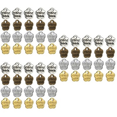 600 Pcs Creative DIY Accessories Alloy Pendant with Hand Made Message ...