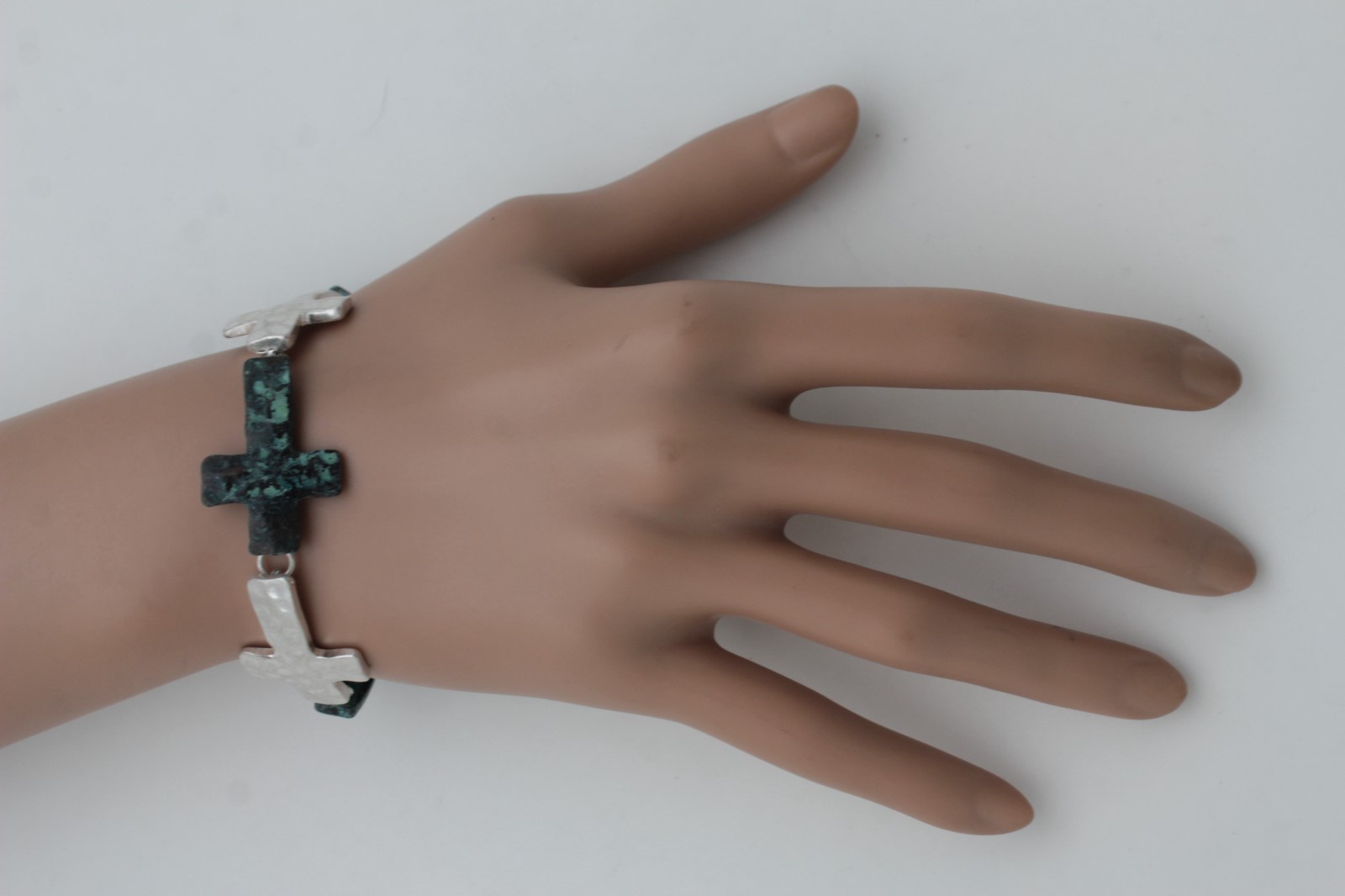 Women Antique Rusty Metal Turquoise Blue Silver Western Fashion ...