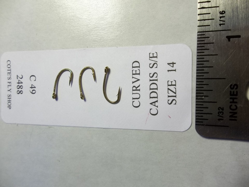 Curved Nymph (C49) and Wet (3906) micro barb 200 CFS fly tying hook | eBay