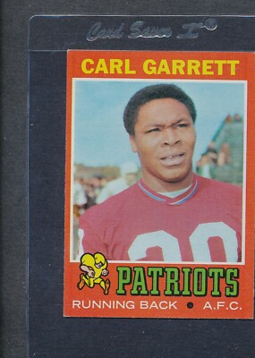 1971 Topps #034 Carl Garrett Patriots EX/MT *2351 | eBay