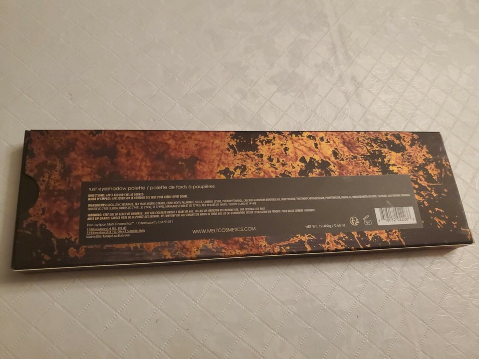 Melt Cosmetics Rust Eyeshadow Palette NIB! | eBay
