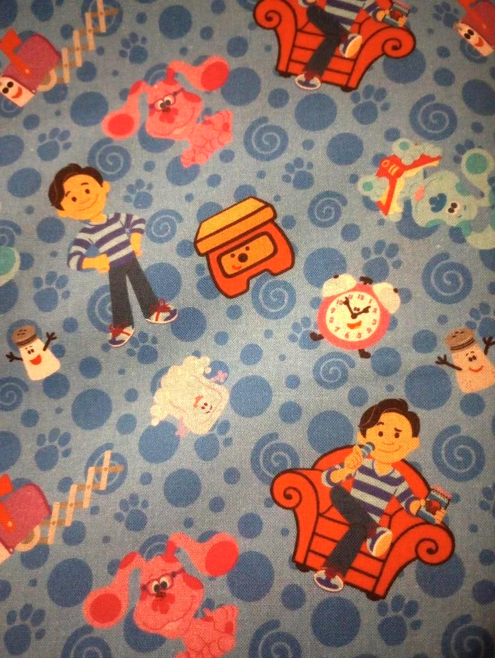 Blue's Clues Sewing Fabric Crafting Piece 12" X 9.5" New | eBay