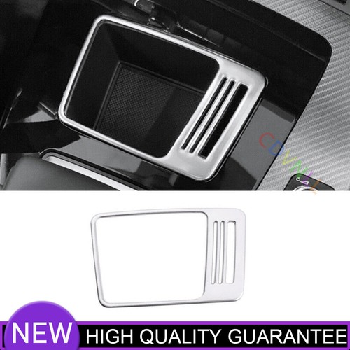 Console Storage Box Frame Decor Trim 1* For Audi A4 A5 17-24 Silver ...