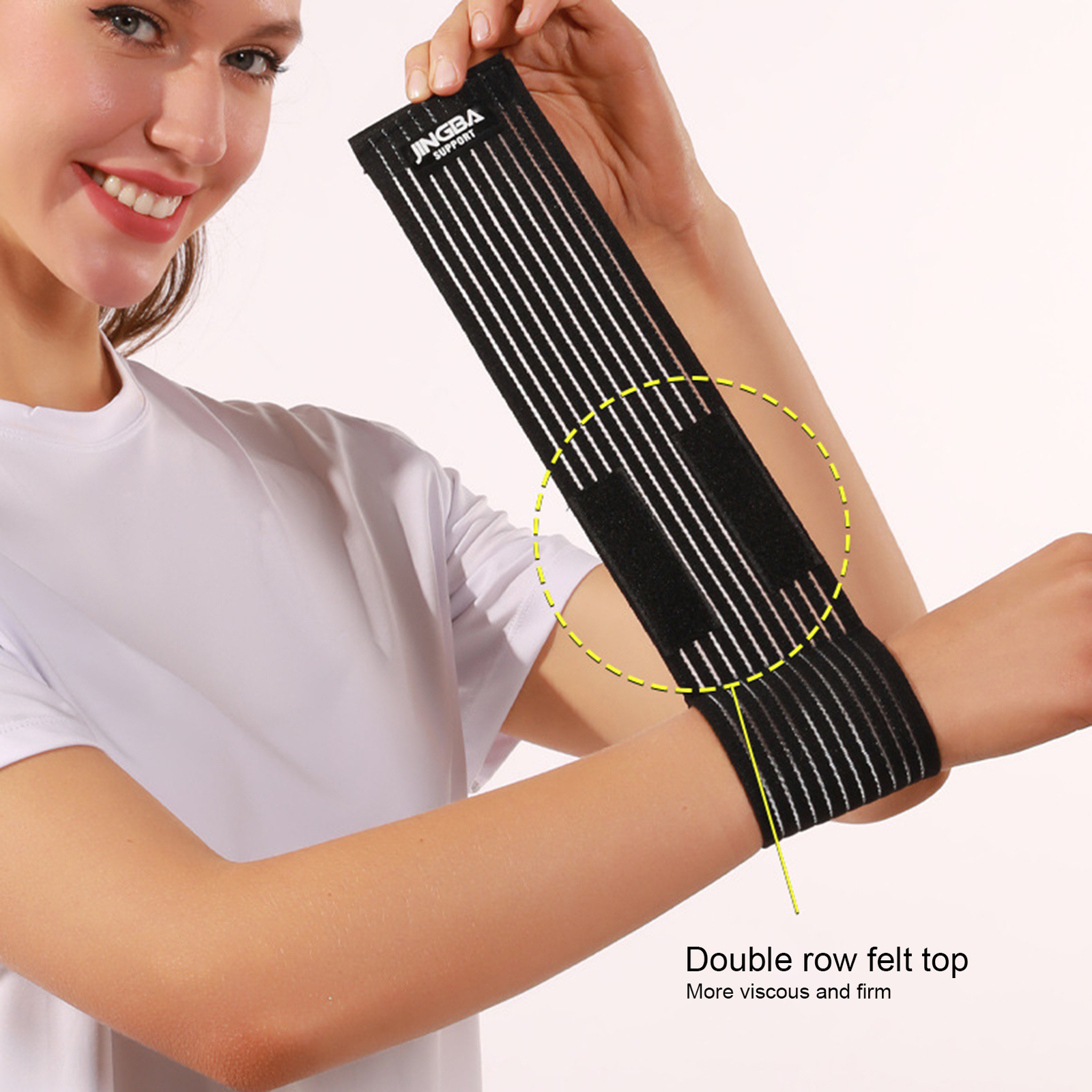 1pc Sports Wristband Compression Joint Stabilization Elastic Bandage ...