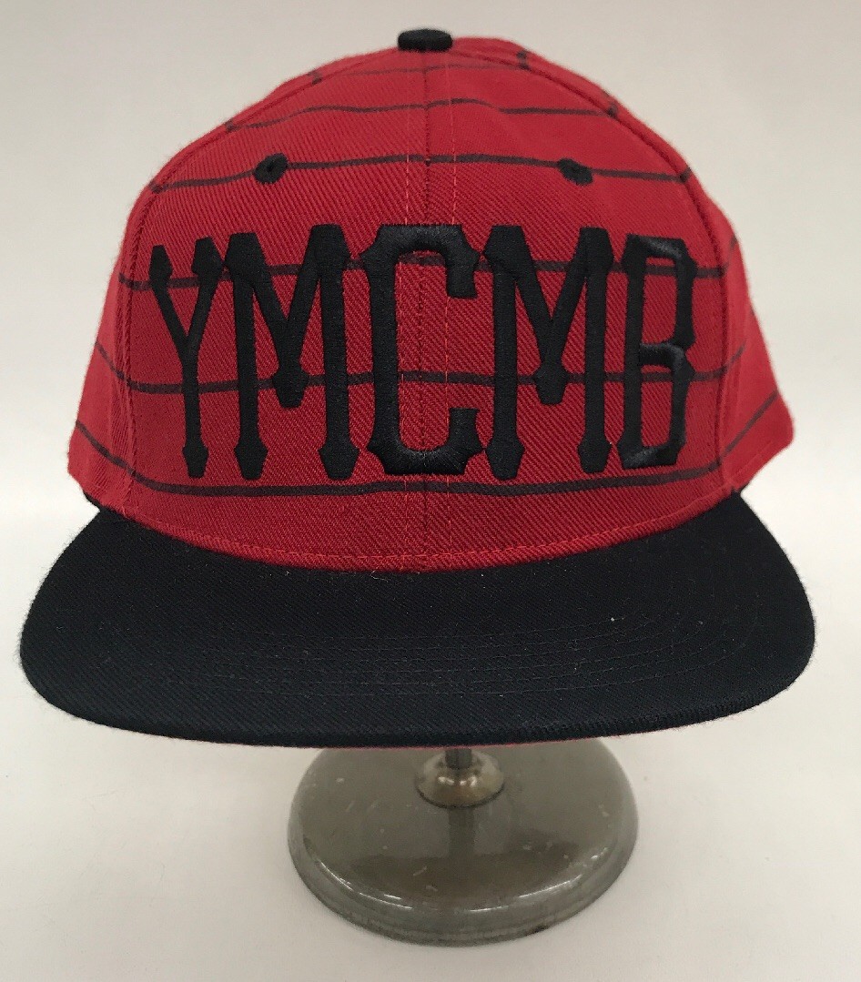 YMCMB Red Black Stripe Adjustable Nice New Rare One Of One SnapBack ...