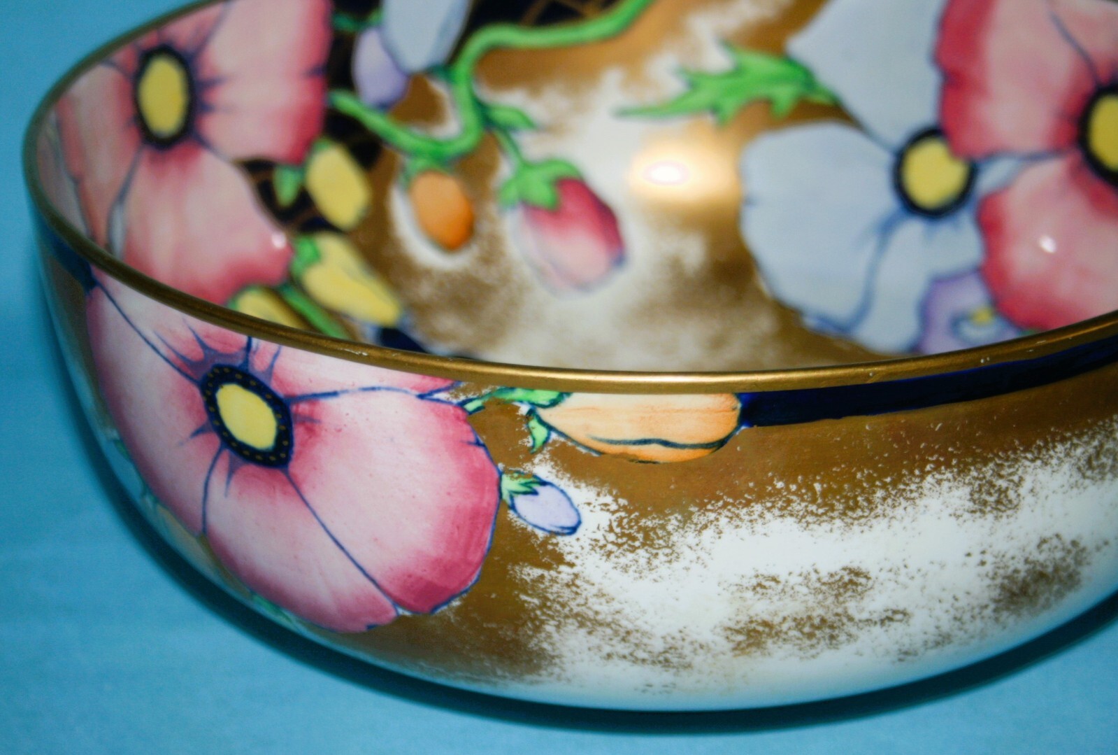 ART NOUVEAU LOSOL WARE " FLORETTA " FRUIT BOWL - KEELINGS & Co - C1900 ...