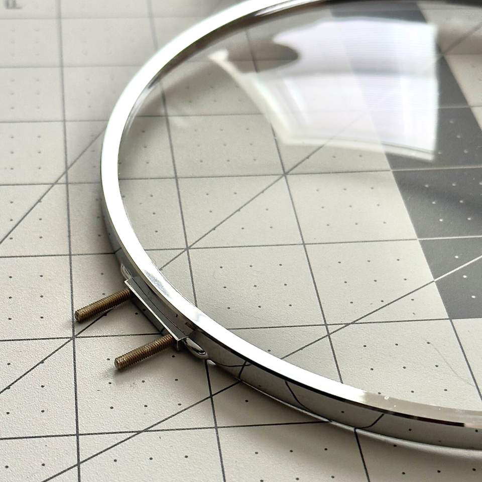 Clock Bezel And Convex Glass Silver Tone | eBay