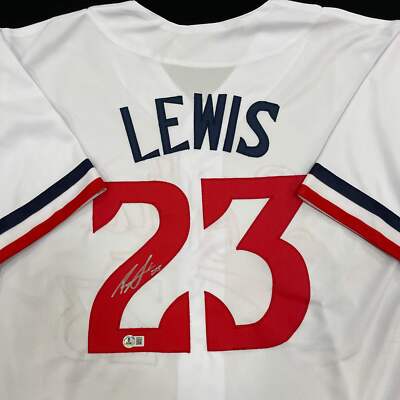 Royce Lewis Autographed White Pro-Style Jersey Minnesota Twins Beckett ...