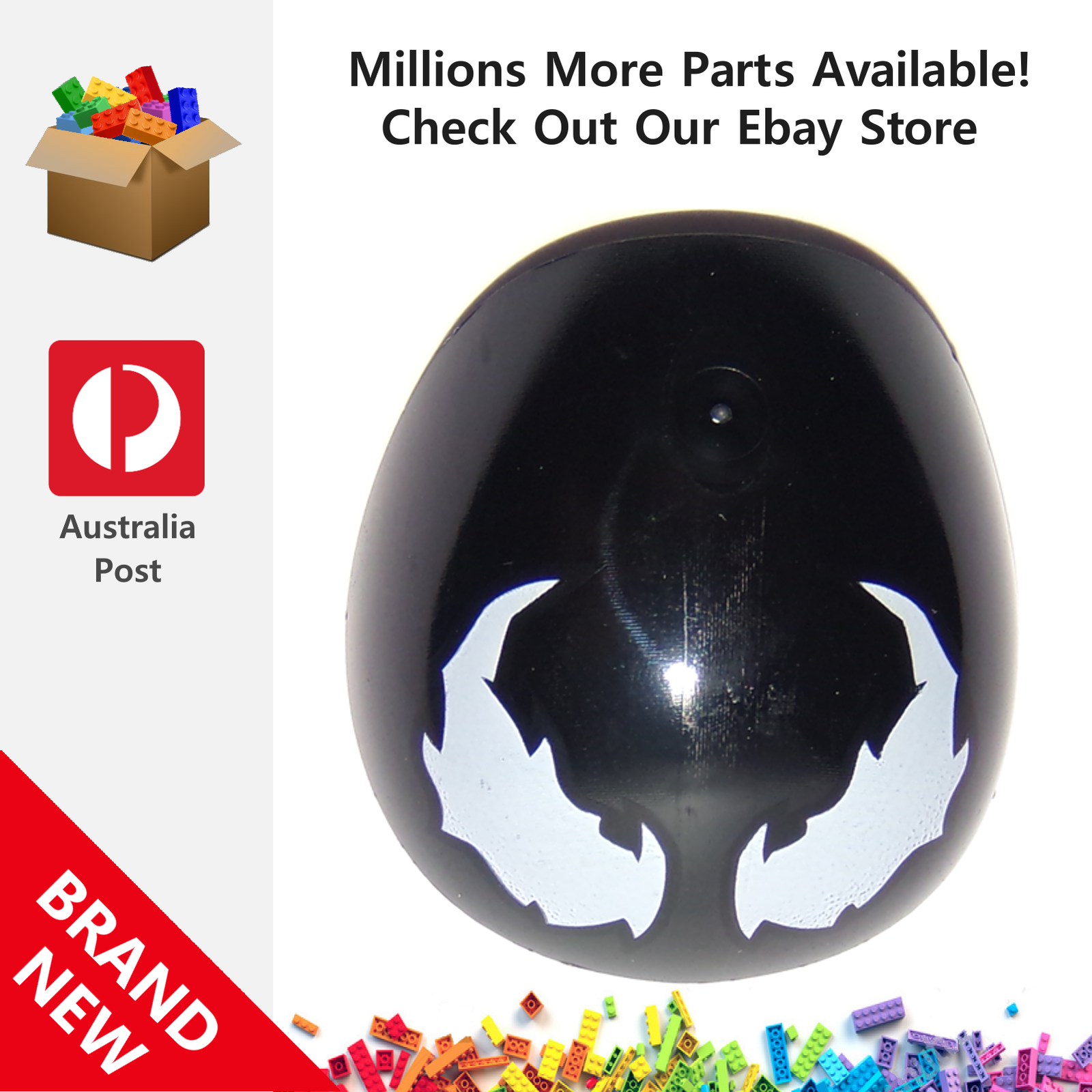 Genuine LEGO™ Black Large Figure Armor Round Smooth 21560 6253008 New ...