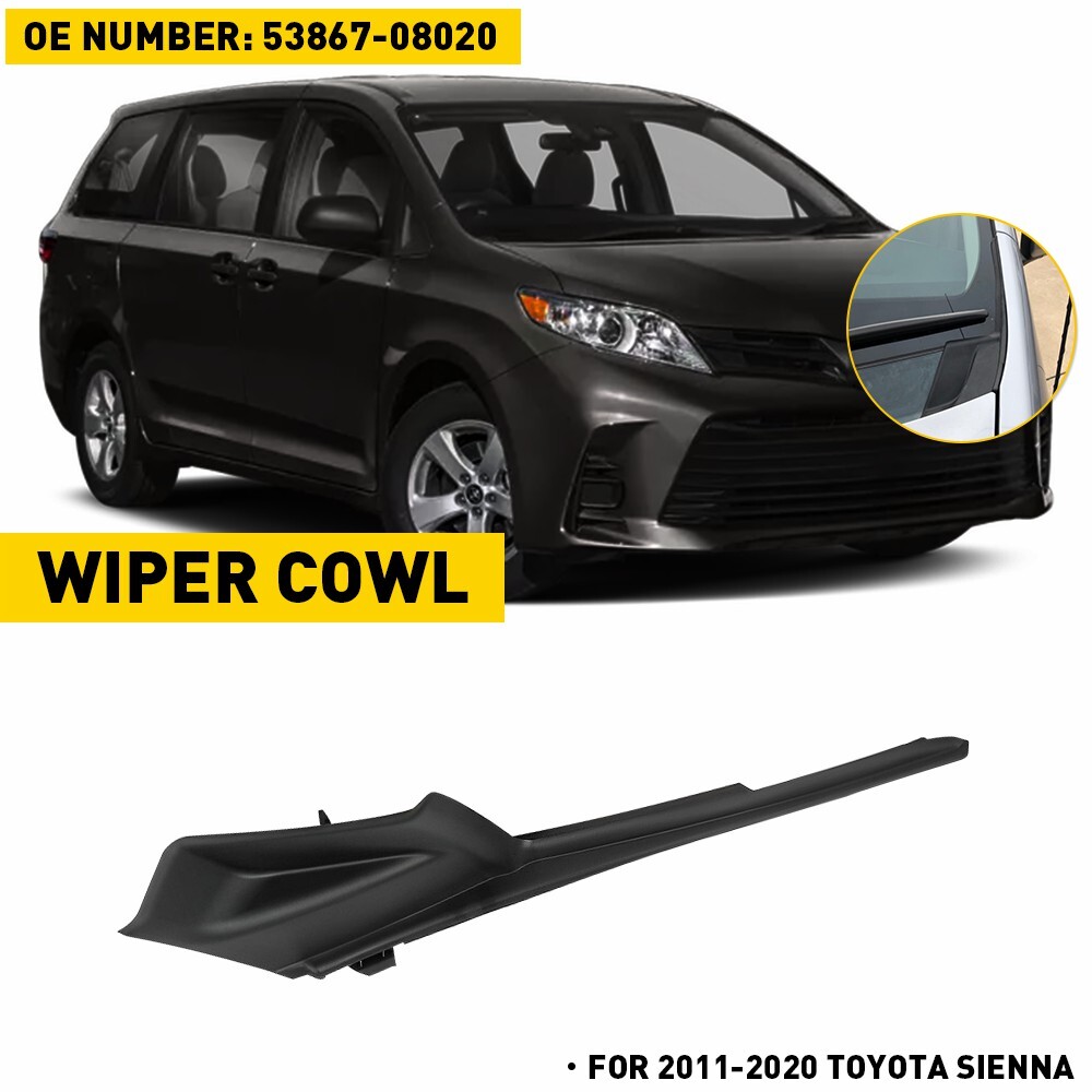 For 2011-20 Toyota Sienna Front Windshield Window Wiper Cowl Cover ...