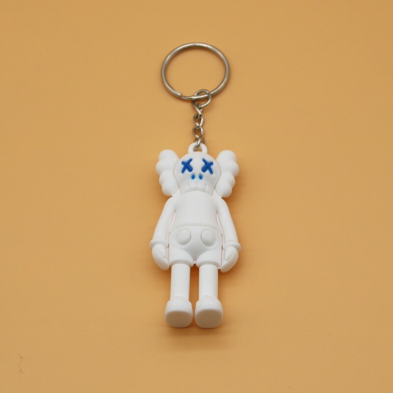 Kaws Keychain “3" Keychain Skull Figure Keyring | eBay