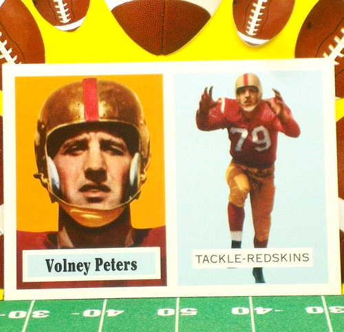 1957 TOPPS Football Archives Card #84 *** VOLNEY PETERS *** Washington ...