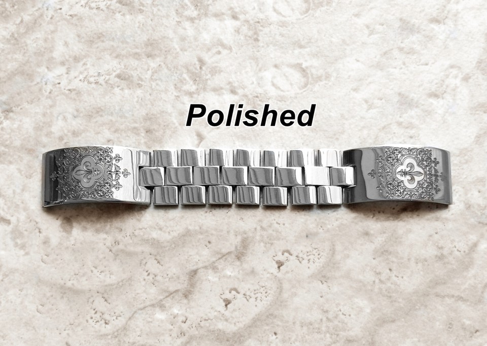 Fleur De Lis Engraved Band Strap Garmin D2 Air X15 and First Avenger ...