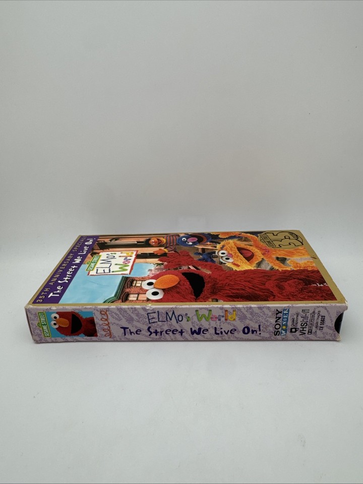 Elmo's World The Street We Live On VHS Tape 2004 Sesame Street 35th ...