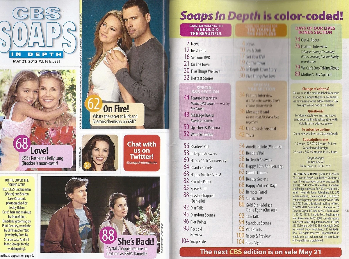 Cbs Soap Opera Digest Recaps