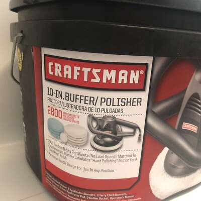 Craftsman 10-in Buffer/Polisher 1.1 Amp 2800 Random Orbits Per Min. | eBay