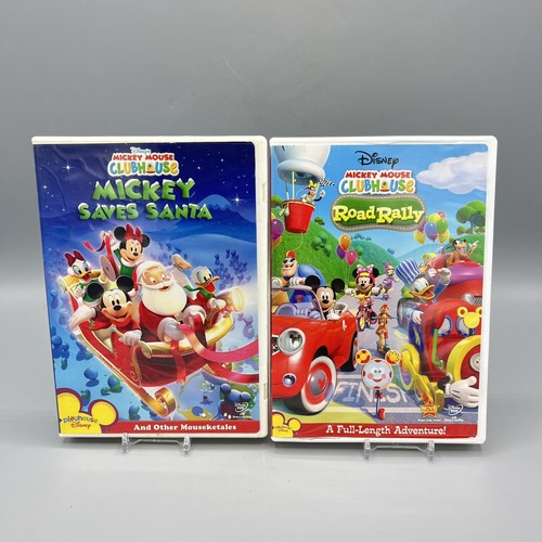 Lot of 2 DVD Mickey Mouse Clubhouse: Mickey Saves Santa & Road Rally ...