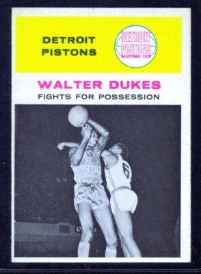 1961-62 Fleer #50 Walter Dukes IN ACTION Detroit Pistons ~ EX | eBay