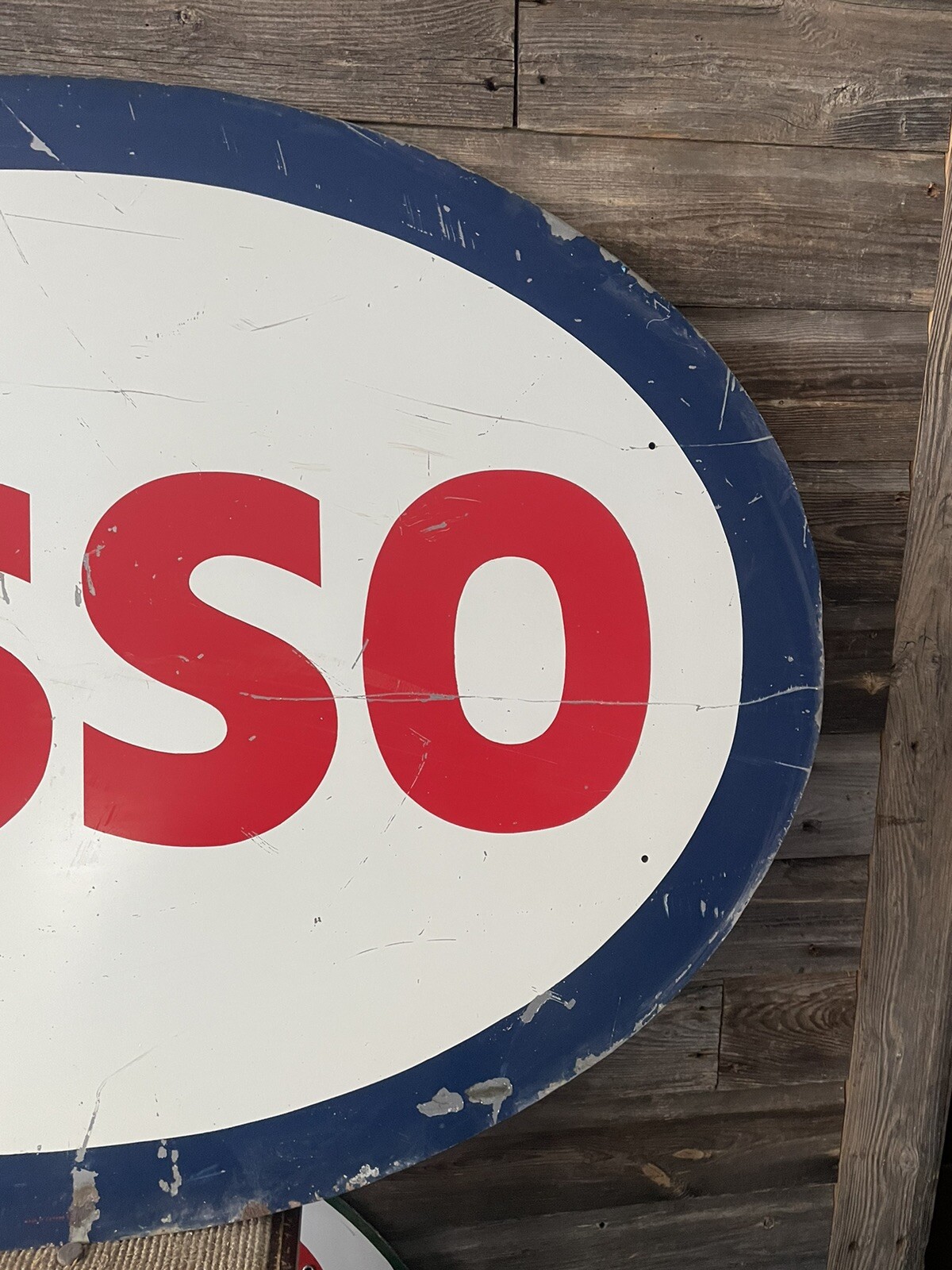 Vintage Esso Bulk Dealer Sign Painted Metal Barker Sign Canada Original ...