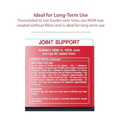 PURE MSM for Horses Joint Pain Stiffness Antioxidant Supplement 5 Lbs ...