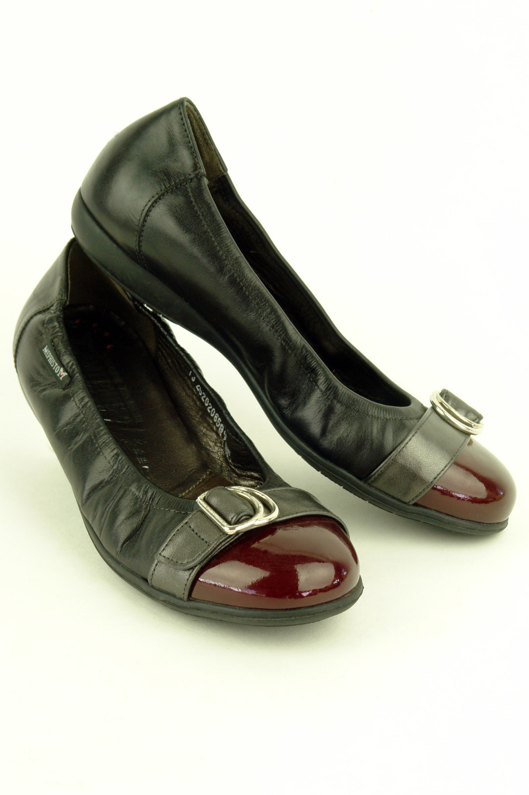 MEPHISTO * FRANCE * 'AMELIA' BALLET IN BLACK, BRONZE & BURGUNDY * 7 ...