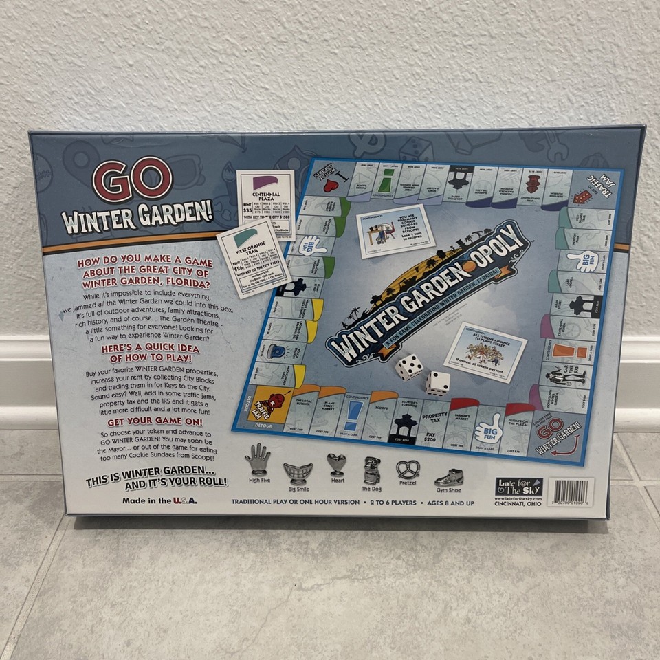 Winter Garden-Opoly Winter Garden Florida Board Game Late for the Sky ...