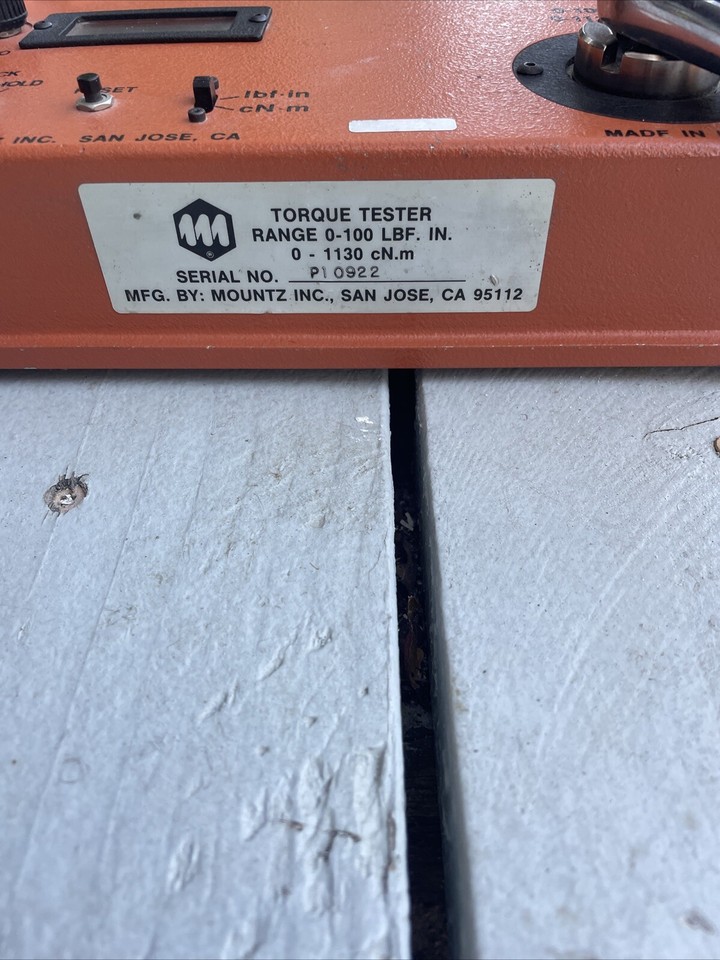 Mounts M-100 Torque Tester | eBay