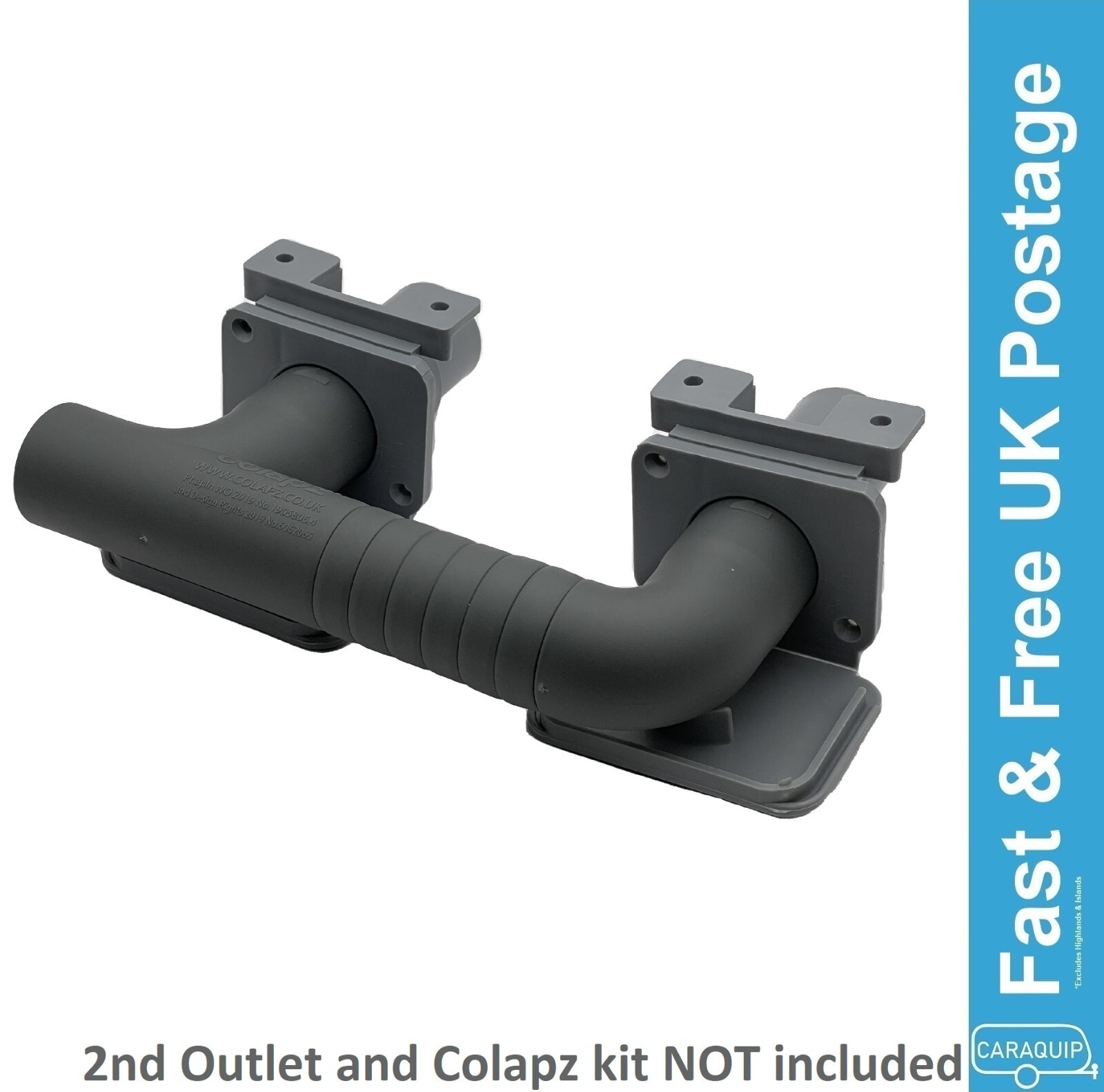 28mm Caravan Waste Water Outlet Socket Compatible with 28mm Convolute ...