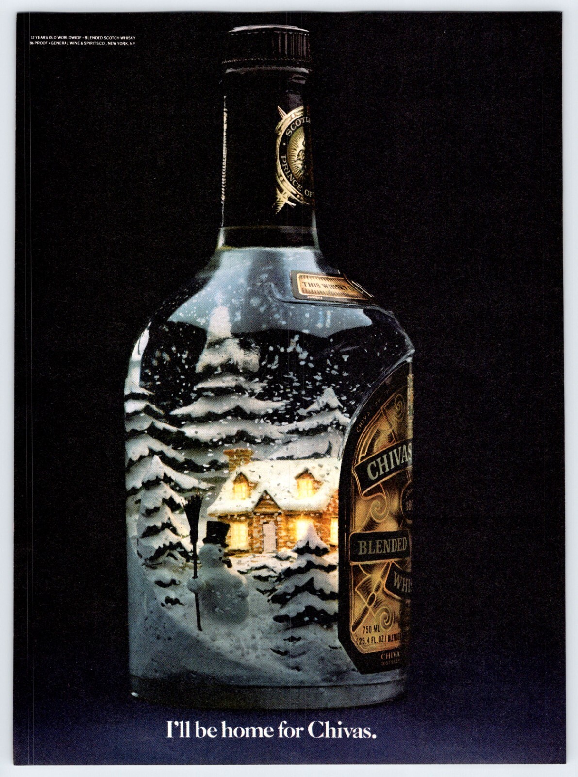 1980 CHRISTMAS CHIVAS REGAL Vintage 8"X11" Magazine Ad 1980's JNA5 | eBay