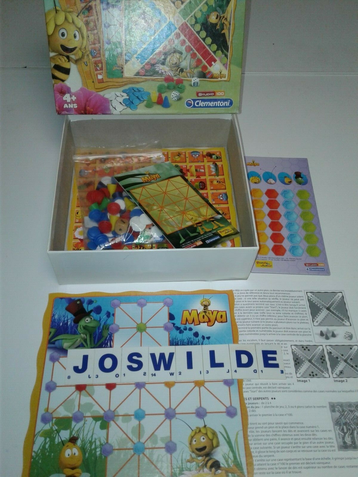 Maya l'Abeille - 30 Jeux classiques en trés bon état - Clementoni - dès ...