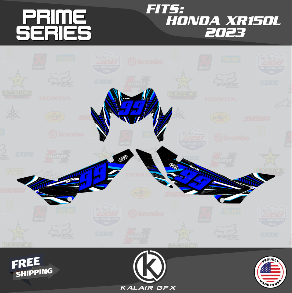 Graphics Decal Kit for Honda XR150L XR 125L ( 2023+) Prime Series ...