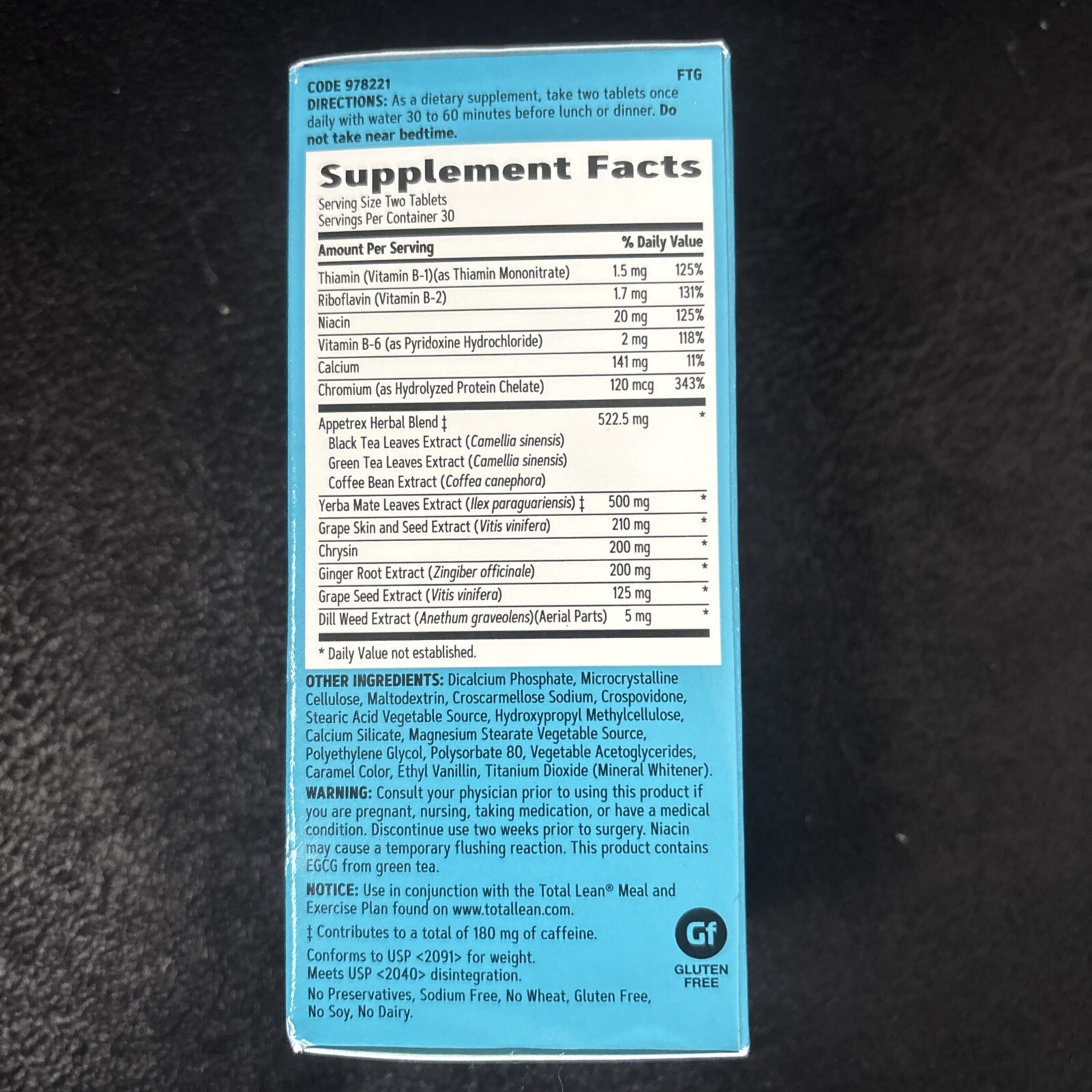 GNC Total Lean Appetrex Control - 60 Tablets for sale online | eBay