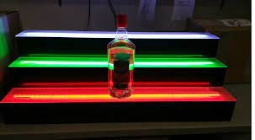 Customized Designs 24" 3 Step Tier LED Lighted Shelves Illuminated ...