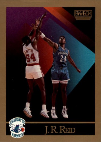 1990-91 SkyBox #32 J.R. Reid Rookie Charlotte Hornets Basketball Card ...