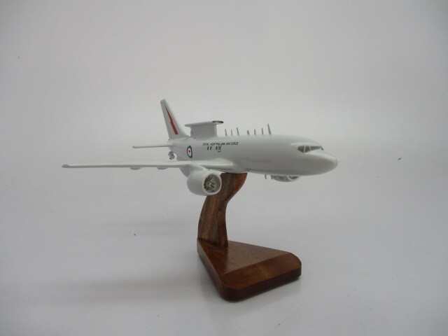 B-737 AEW&C E-7 Wedgetail Aircraft Desktop Mahogany Kiln Wood Model ...