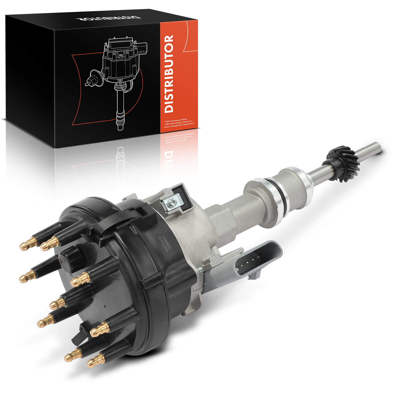 Ignition Distributor with Cap & Rotor for Ford F-150 F-250 Bronco 1985 ...