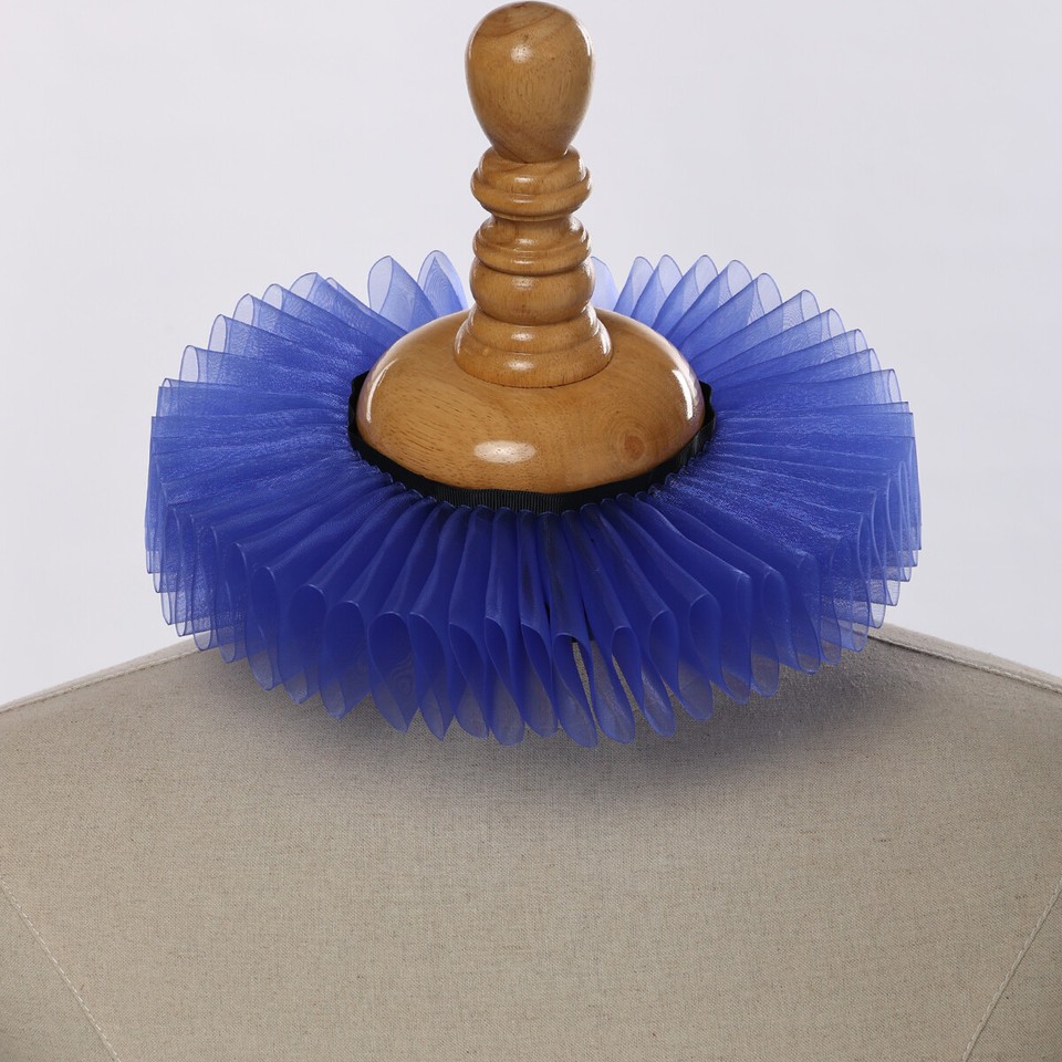 Elizabethan Neck Ruff Ruffle Collar Clown Collar Halloween Cosplay Ruff ...